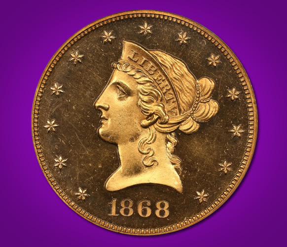 Stack's Bowers | A Near-Gem 1868 Proof Eagle Highlights the June 2026 ...